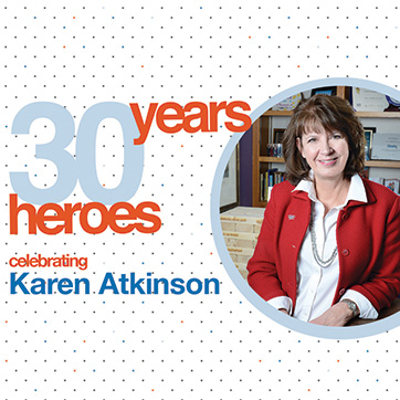 30 Years 30 Heroes: Karen Atkinson | CEL Marketing | PR | Design